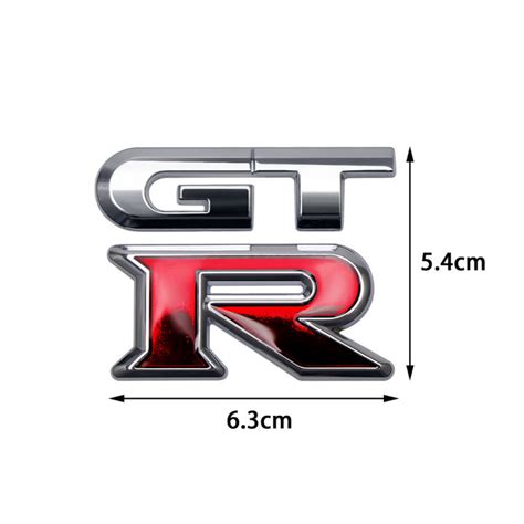 3d Metal Gtr Badge Car Fender Body Trunk Decoration Sticker For Nissan