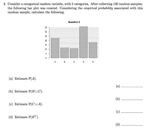 Solved 3 Consider A Categorical Random Variable With 5