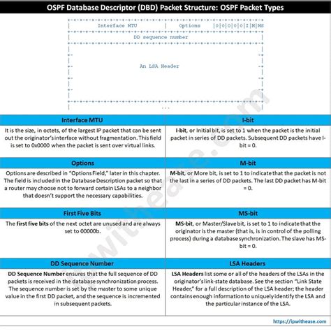Ospf Dbd Database Descriptor Packets Ospf Packet Varieties Handla It