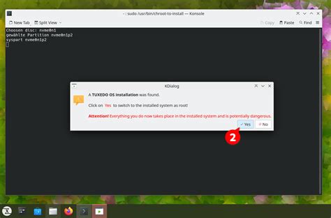 How Does The Chroot Helper Of The Tuxedo Os Live Iso Work Tuxedo Computers