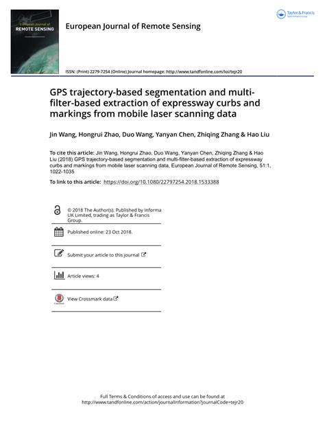 Pdf Gps Trajectory Based Segmentation And Multi Filter Based