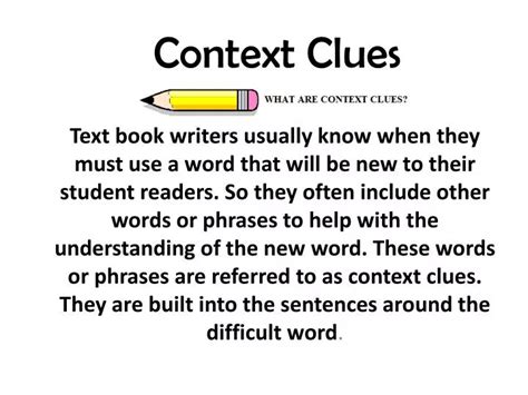 PPT Context Clues PowerPoint Presentation Free Download OFF