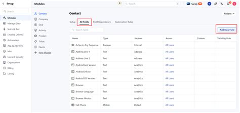 Understanding Auto Increment Field Salesmate