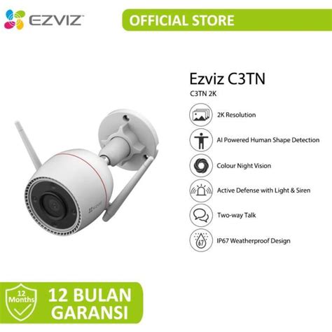 Jual Ezviz C3tn Outpro 3mp 2k Wifi Smart Ip Cam Home Outdoor Camera Di