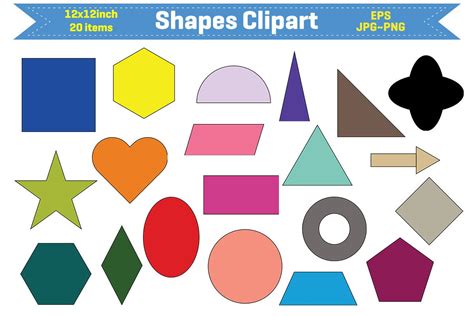 Shapes Clipart Illustration Par Actual Pixel · Creative Fabrica