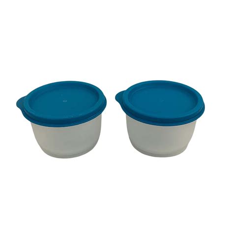 Vintage Tupperware Snack Cups Blue X 2 S