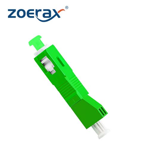 ZOERAX SC APC Male To LC APC Female Simplex Hybrid Optical Fiber Connector Fiber Flange Single