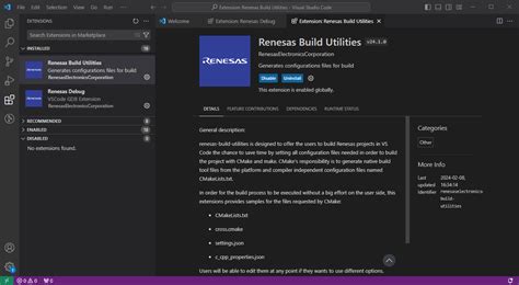 1 Installation — Renesas Vs Code Extensions 100 Documentation