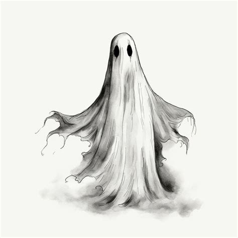 Premium Ai Image Flat Halloween Ghosts Simplistic Spooky Fun