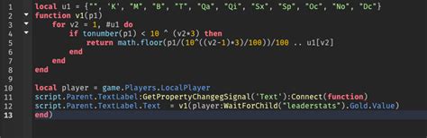 How To Add A K After Coins Reach A Thousand Scripting Support