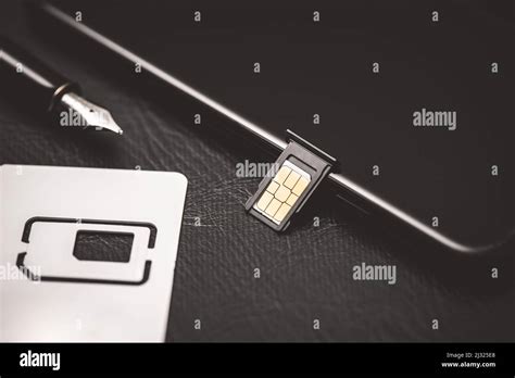 Sim Card For Smart Phone Changing The Sim Card Stock Photo Alamy