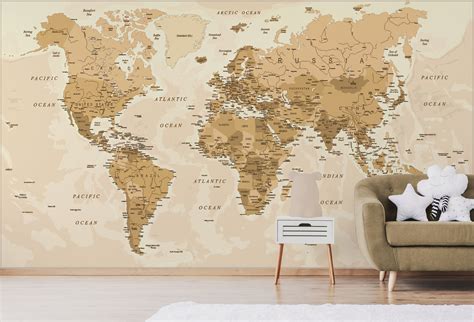 Papel De Parede Do Mapa Mundial Hd