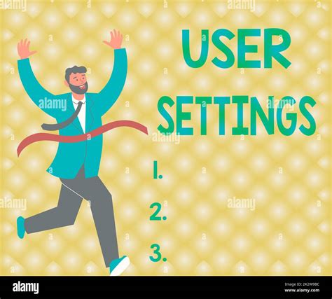 Text Caption Presenting User Settings Business Approach Configuration Of Appearance Operating