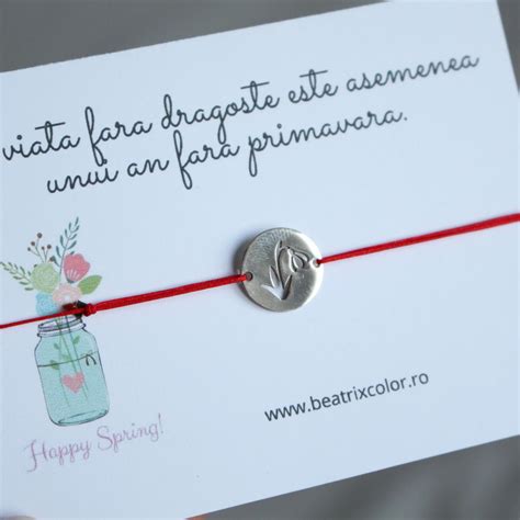 Bratara Ghiocel Martisor Beatrix Color