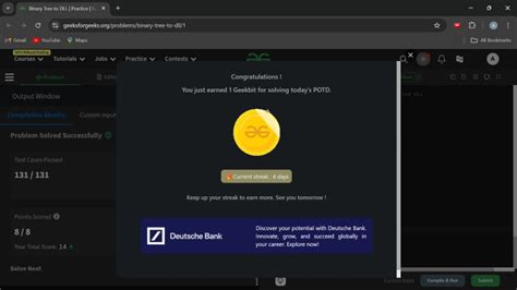 How To Convert Binary Tree To Dll With Geekstreak2024 Ananya Sinha Posted On The Topic Linkedin