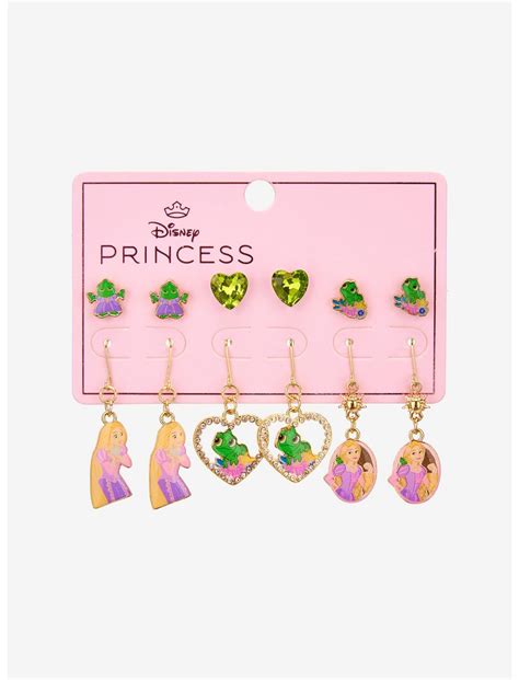Disney Tangled Rapunzel And Pascal Earring Set Boxlunch Exclusive