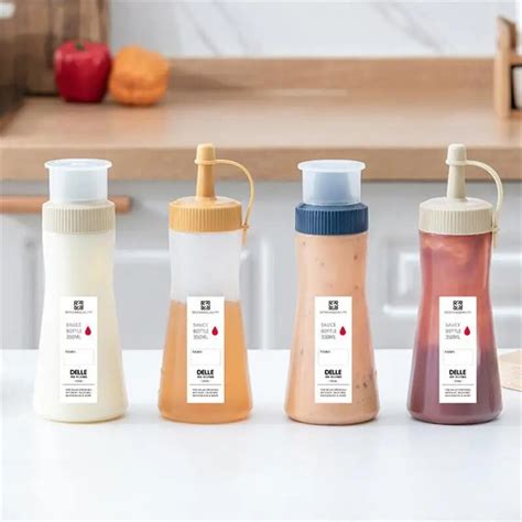 Badu Bg Бутилка за изстискване на подправки сос сол черен пипер брашно шейкър на прах