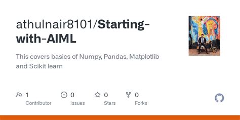 Github Athulnair8101starting With Aiml This Covers Basics Of Numpy Pandas Matplotlib And