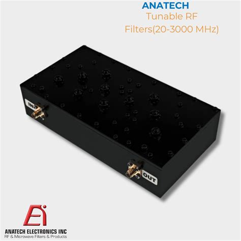 Anatech 1000 2000 Mhz Tunable Band Pass Filter Control Synergy