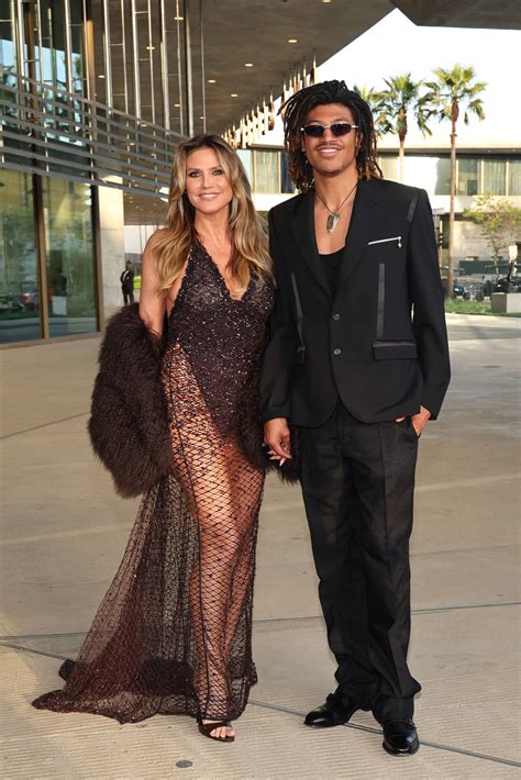 Heidi Klum Rocks A Sheer Dress Alongside Her And Seals Son Parade
