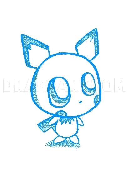 How To Draw Cute Pichu Stay Tooned For More Tutorials