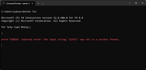 F Interactive Error On Windows 11 General F Software Foundation