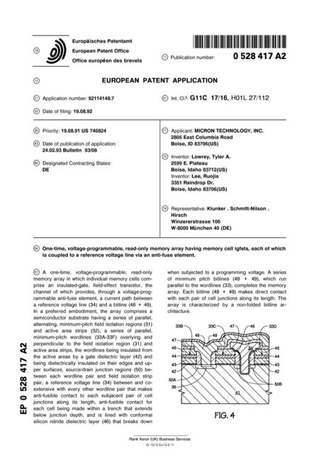 one time voltage programmable read only memory array having memory