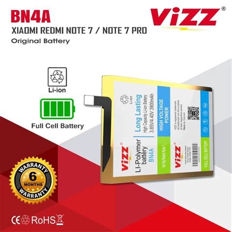 Jual Baterai Batre Vizz Bn A Xiaomi Redmi Note Redmi Note Pro Original Vizz Shopee Indonesia