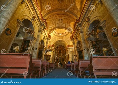 Arequipa Peru August 18th 2018 The Interior Of San Agustin Church