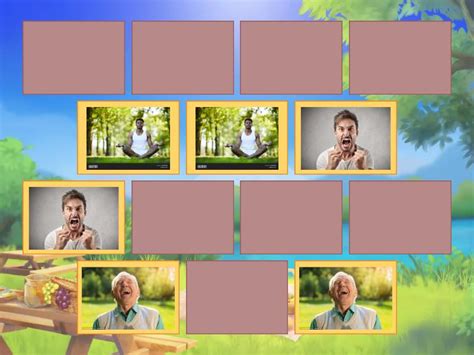 Emotions Memory Game Matching Pairs