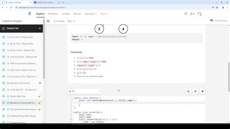 4 Number Of Connected Components In An Undirected Graph Arabic Youtube