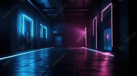 무료 추상 사이키델리아 몰입형 자외선 네온 불빛이 빛나는 원과 선명한 색상이 멋진 3d 렌더링으로 합쳐집니다 Ppt 배경 Slidesdocs