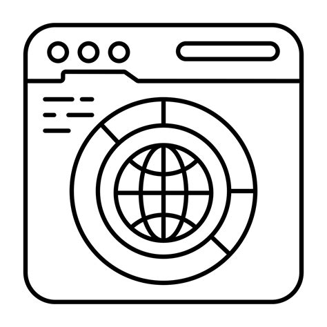 Line Design Icon Of Web Browser Vector Art At Vecteezy