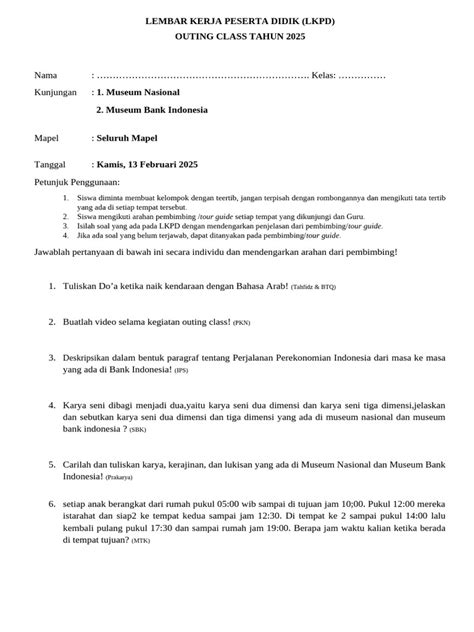 Lkpd Outing Class Smp 2025 Pdf Lkpd Outing Class Smp 2025 Pdf