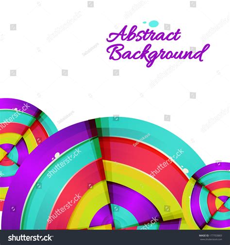 Abstract Colorful Rainbow Curve Background Design Stock Vector Royalty