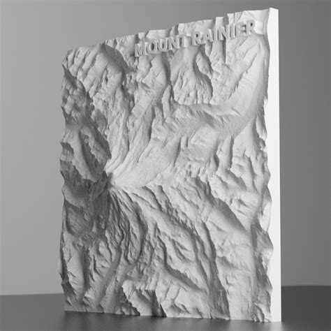 Mount Rainier Washington Usa Topoworld3d