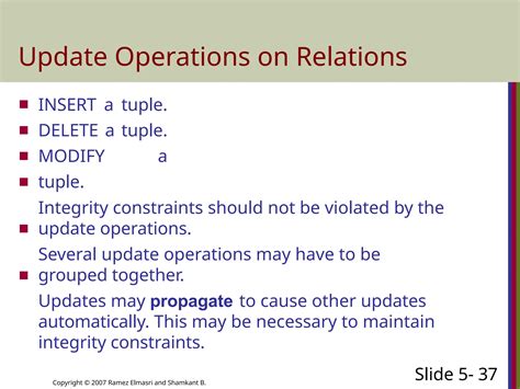 Ch05 The Relational Data Model And Relational Database Constraintspptpptx