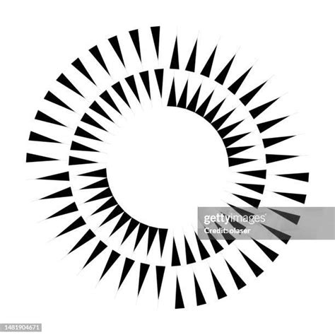 Four Sections Shape Made Of Slim Triangles In Two Orbits High Res Vector Graphic Getty Images