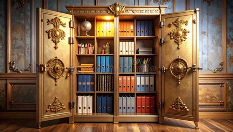 Organized School Locker Interior With Supplies Back To School Concept