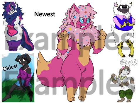 Digital Commissions Anthro Feral Human Anime Cartoon Fan Etsy Australia