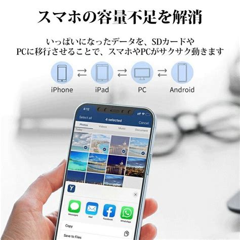 【楽天市場】スマホ用4 In 1多機能usbメモリ 1000g 1tb 大容量 小型 スマホ用 Pc Ipad Type C Usbメモリ