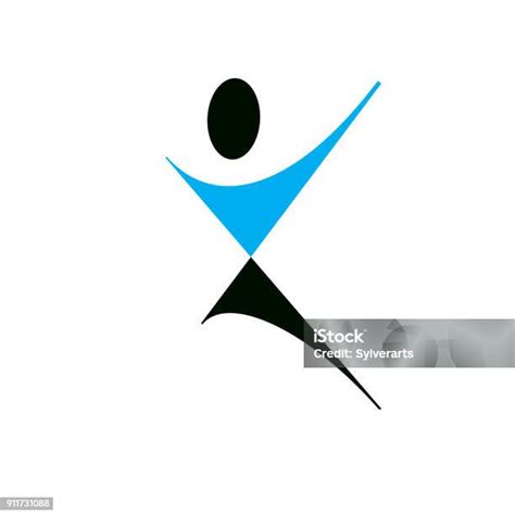 벡터 그림을 제기 손으로 흥분 추상의 성공적인 사업 경력 추상적인 기호입니다 기업 개발의 상징 자유 크리에이 티브 아이콘입니다