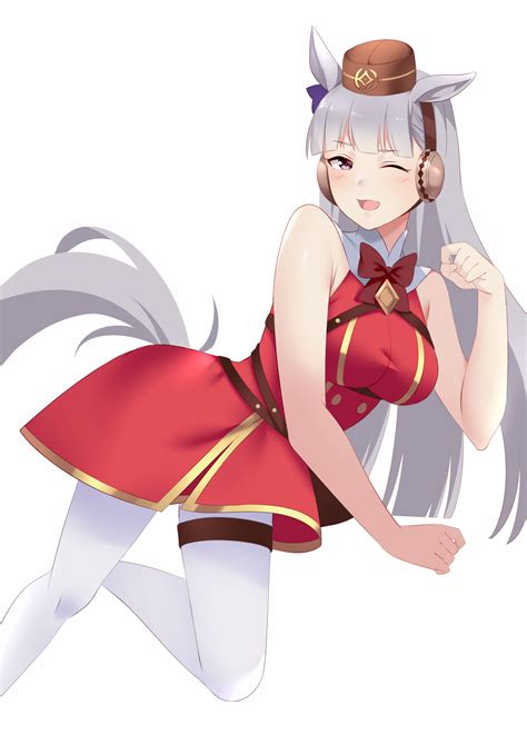 обои аниме Аниме девушки Gold Ship Uma Musume Розовые глаза