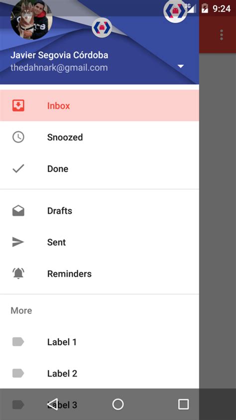 Material Design Navigation Drawer Desarrollador Android