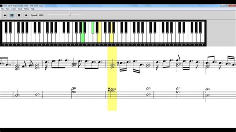 Бэль песня из мюзикла «Нотр Дам де Пари на пианино с нотами Youtube