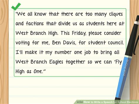 How To Write A Speech For School Elections With Sample Speeches