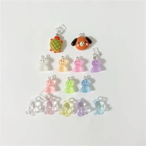 귀여운 핸드폰 충전단자 먼지마개 보호캡 미니키링 60종 아이디어스