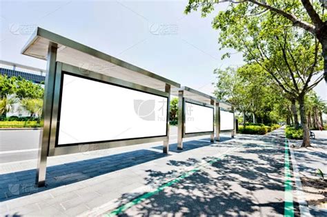布告栏 公车站 空白的 数字化显示 交通 现代 商业金融和工业素材 花瓣网