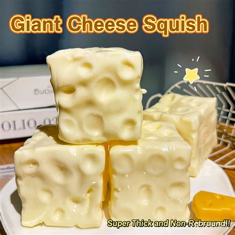7cm Giant Vaseline Cheese Squishy Moldable Non Rebound Fidget Toy