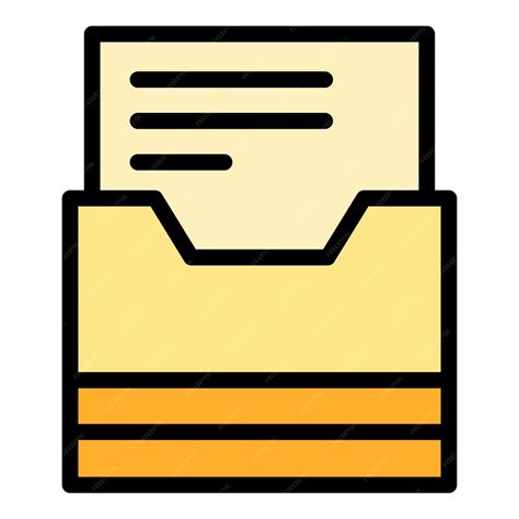 Premium Vector Folder Icon Outline Vector File Portfolio Business